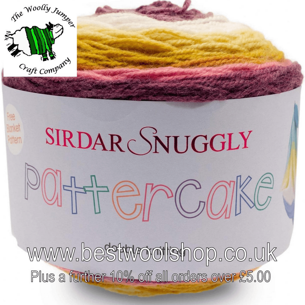 758 SIRDAR SNUGGLY PATTERCAKE DK KNITTING YARN 150G & FREE BLANKET PATTERN