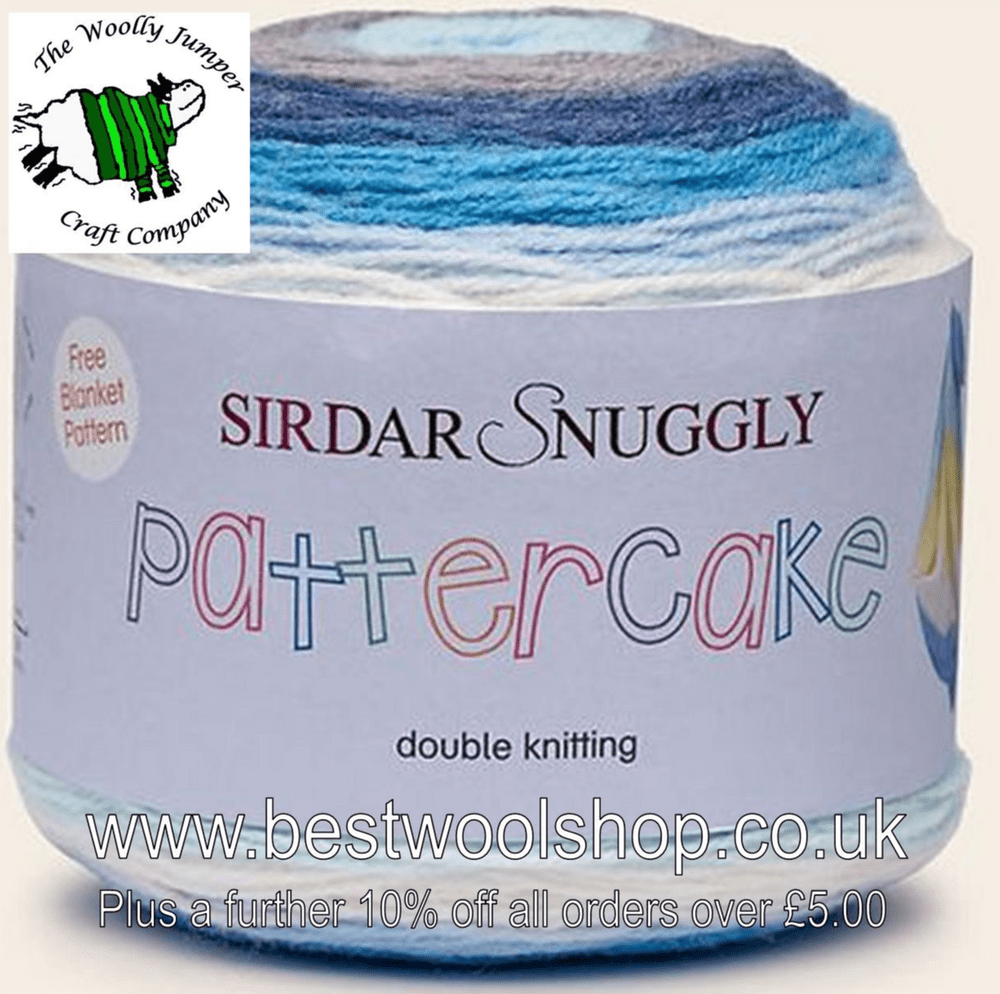 762 SIRDAR SNUGGLY PATTERCAKE DK KNITTING YARN 150G & FREE BLANKET PATTERN