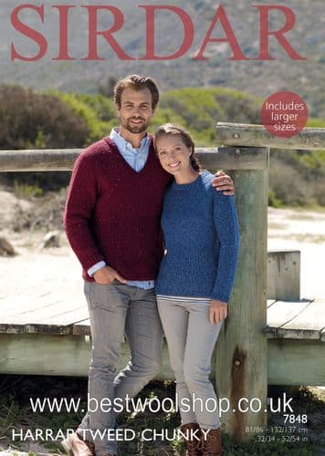 SIRDAR HARRAP TWEED CHUNKY KNITTING YARN & PATTERNS