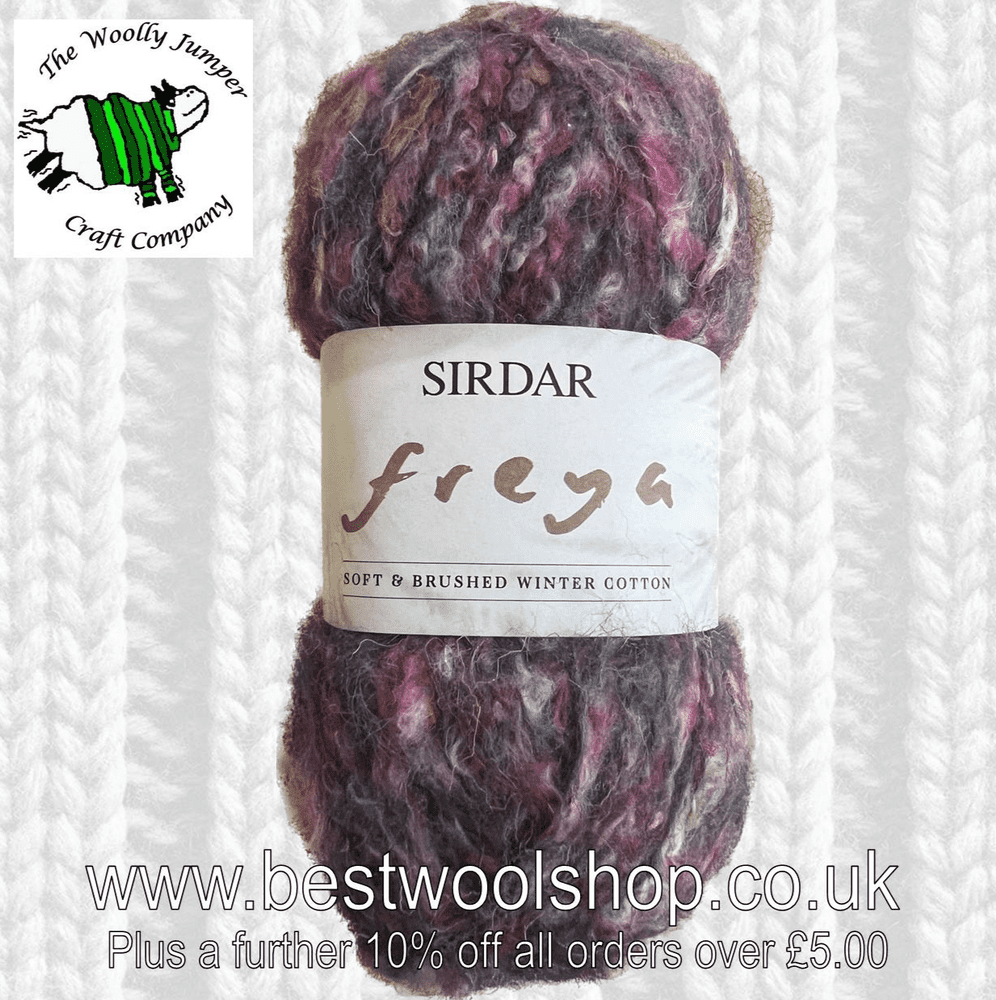 854 FORGET ME NOT - SIRDAR FREYA CHUNKY COTTON MIX KNITTING YARN 50G