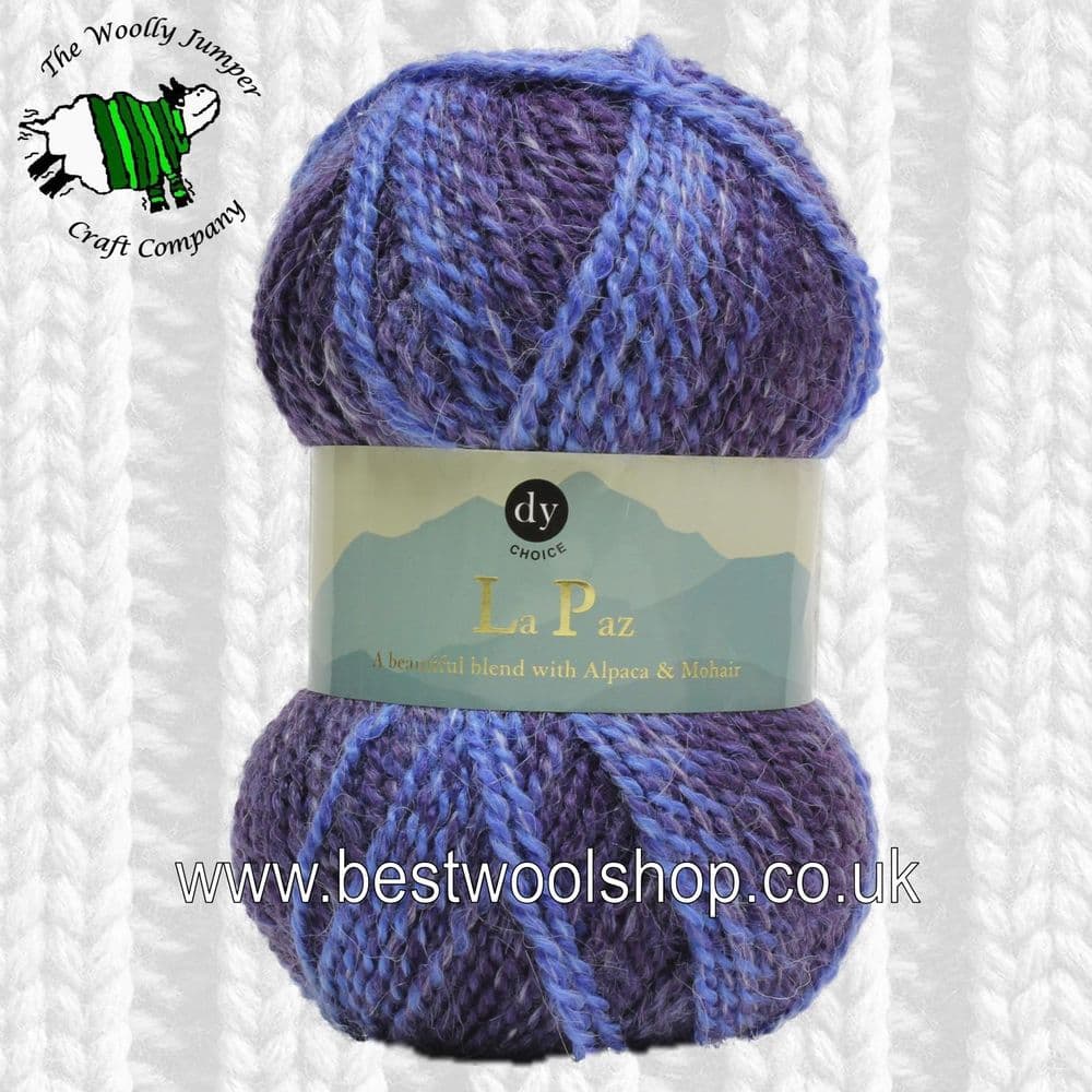 9 DENIM - DY CHOICE LA PAZ ARAN KNITTING YARN WITH MOHAIR & ALPACA FROM ...
