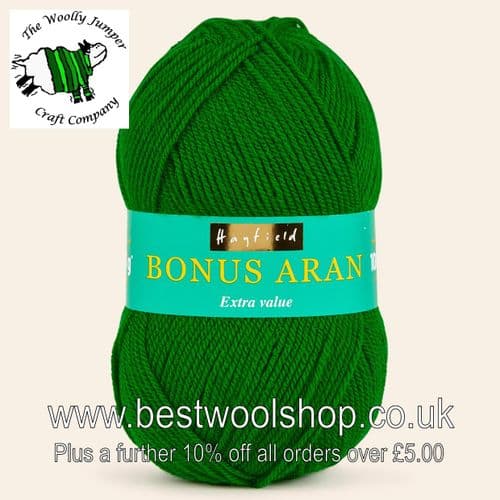 HAYFIELD BONUS ARAN WITH WOOL 400G YARN & PATTERNS