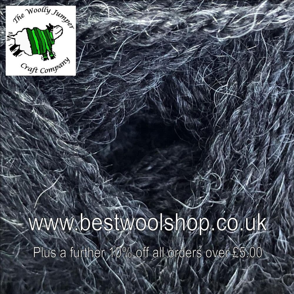AL11 GRAPHITE GREY BLACK - JAMES C BRETT AZTEC ARAN WITH ALPACA ...