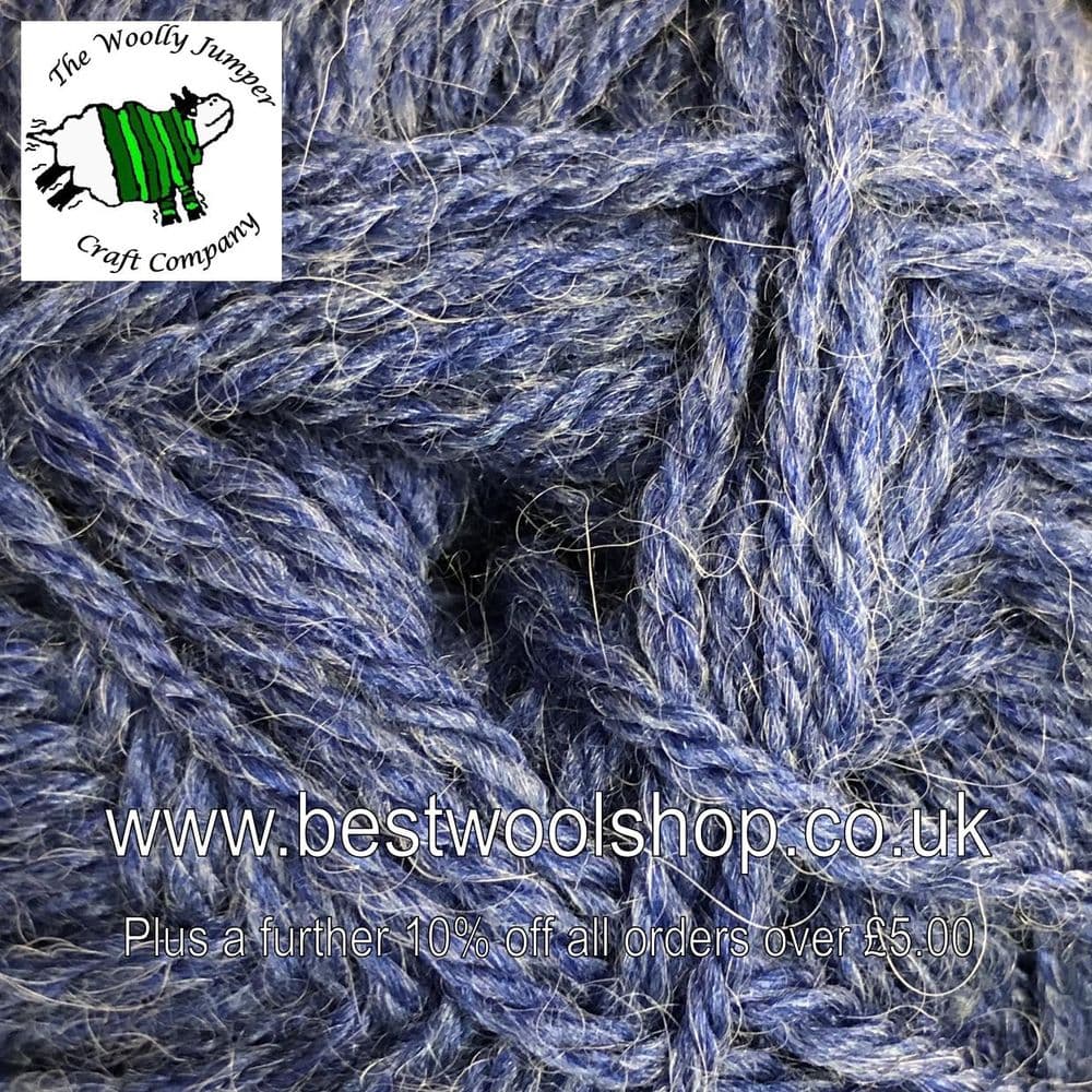 AL16 DENIM BLUE MIST - JAMES C BRETT AZTEC ARAN WITH ALPACA KNITTING ...