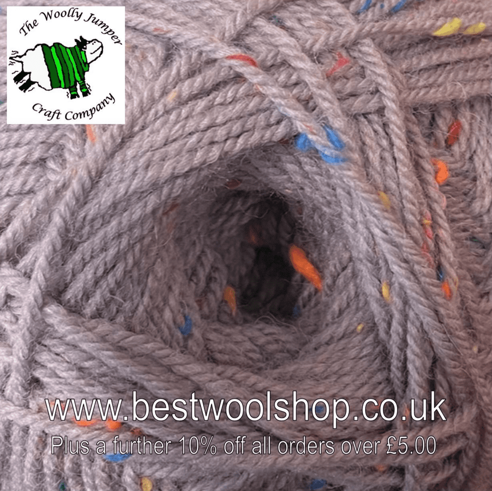 DAT49 JAMES C BRETT RUSTIC WITH WOOL ARAN KNITTING YARN 400G