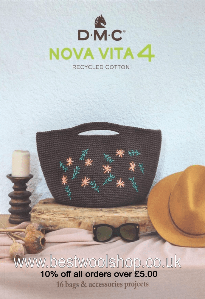 DMC NOVA VITA 4 RECYCLED COTTON KNITTING PATTERN BOOKLET - 16 BAG ...