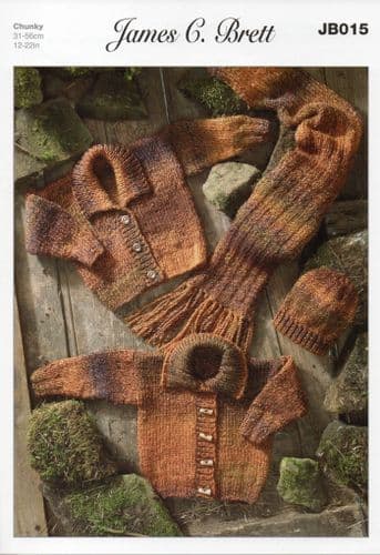 JAMES C BRETT MARBLE CHUNKY YARN & PATTERNS