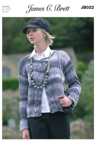 JAMES C BRETT MARBLE CHUNKY YARN & PATTERNS