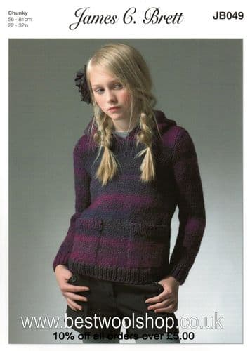 JAMES C BRETT MARBLE CHUNKY YARN & PATTERNS