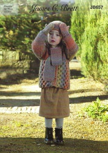 JAMES C BRETT MARBLE CHUNKY YARN & PATTERNS