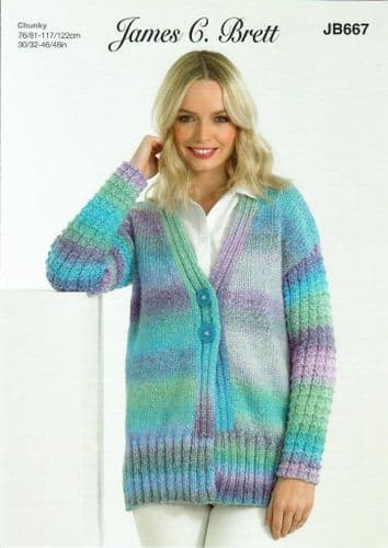 JAMES C BRETT MARBLE CHUNKY YARN & PATTERNS