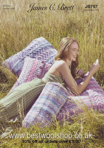 JAMES C BRETT MARBLE CHUNKY YARN & PATTERNS