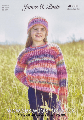 JAMES C BRETT MARBLE CHUNKY YARN & PATTERNS