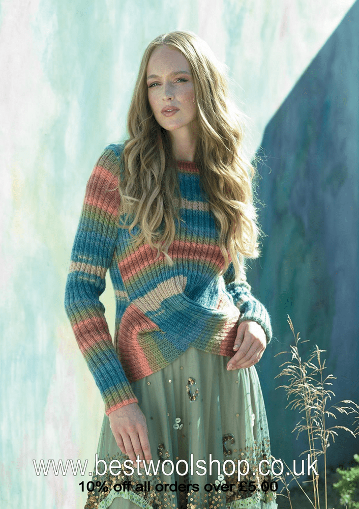 JB819 JAMES C BRETT SHHH DK SWEATER KNITTING PATTERN 32"- 50"
