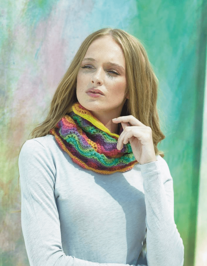 JB820 JAMES C BRETT SHHH DK WRAP & COWL KNITTING PATTERN VARIOUS SIZES