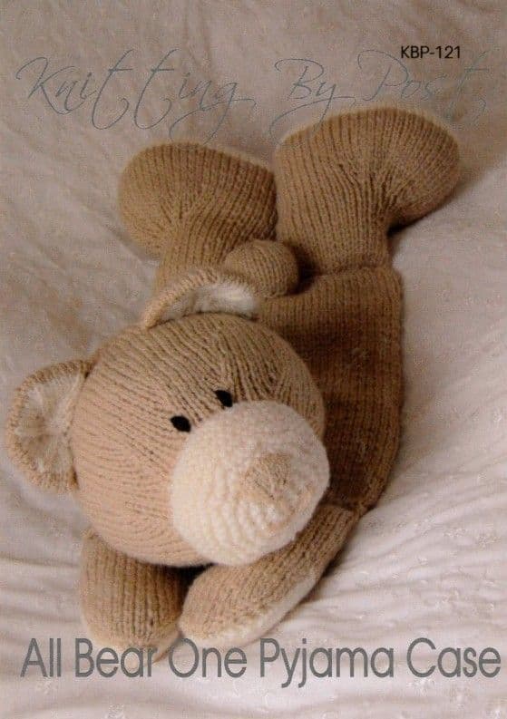 KBP-121 KNITTING BY POST ALL BEAR ONE PYJAMA CASE KNITTING PATTERN