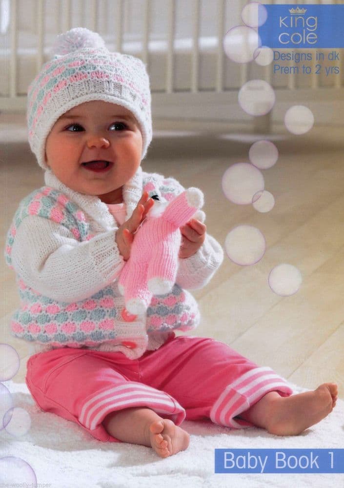 KING COLE BABY BOOK 1 ONE DK KNITTING PATTERNS FOR PREMATURE BABIES UP ...
