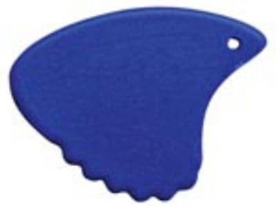 6 GENUINE LANDSTROM SHARKFIN GP106 BLUE HARD GUITAR PICKS / PLECTRUMS