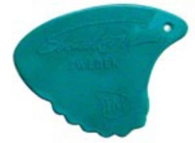 6 GENUINE LANDSTROM SHARKFIN GREEN EXTRA SOFT GUITAR PICKS / PLECTRUMS