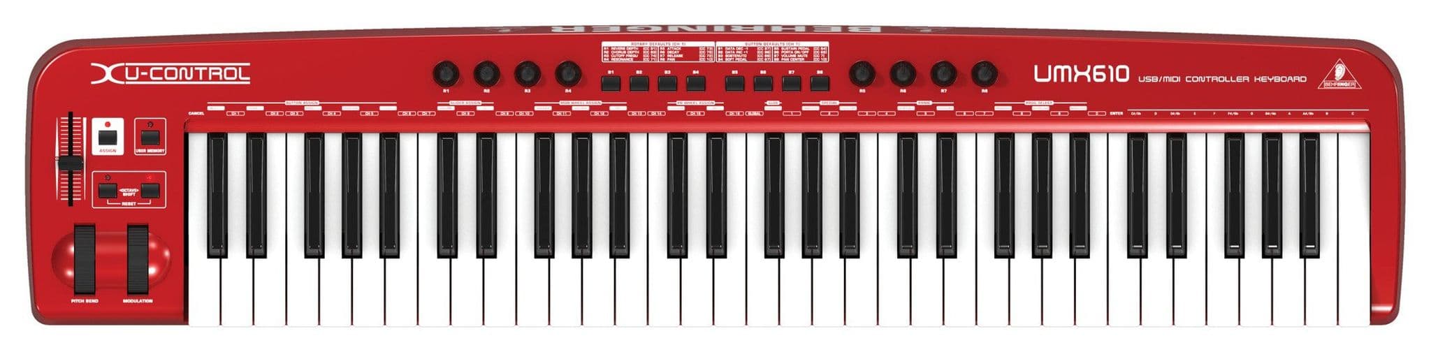 Behringer U-CONTROL UMX610 MIDI Midi Controller Keyboard