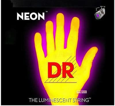 DR NEON NYB-40 Neon Yellow Luminescent / Fluorescent Bass Guitar ...