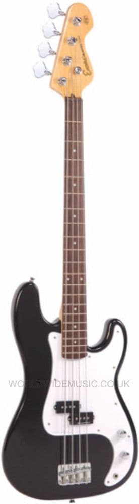 Encore E4 Electric BASS Guitar BLACK FINISH