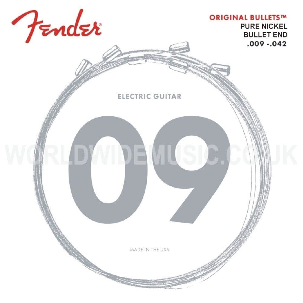 Fender Original Bullets Nickel Plated Electric Guitar Strings - choice ...
