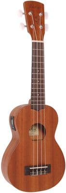 Laka VUS50 Soprano Acoustic Ukulele with Onboard Chromatic Tuner