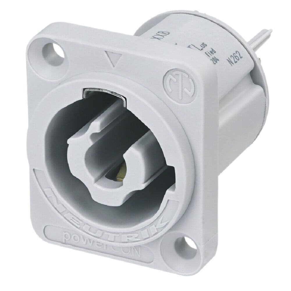 Neutrik NAC3MPXXB 3 Pin Male Powercon Mains Outlet Chassis Socket