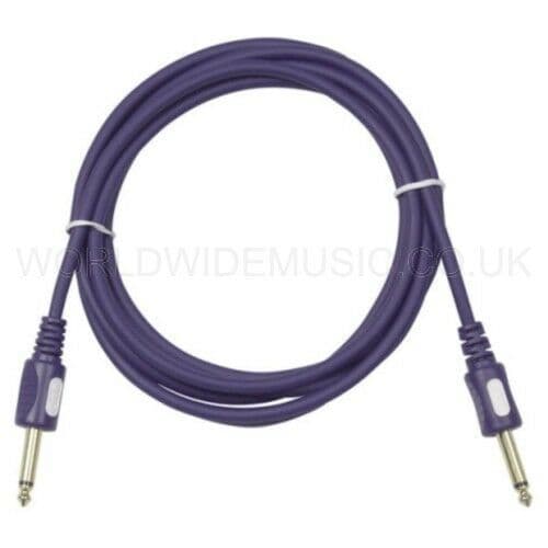 Professional Quality Guitar Lead Cable with Straight Jack Plugs - 6 metres