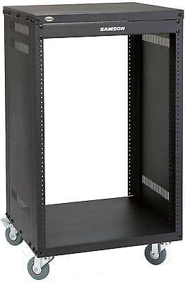 SAMSON SRK21 21U HEAVY DUTY STEEL 19" RACK CASE CASTORS