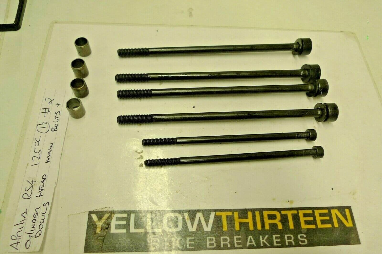 APRILIA RS4 125 CYLINDER HEAD MAIN BOLTS 2 LOC-C