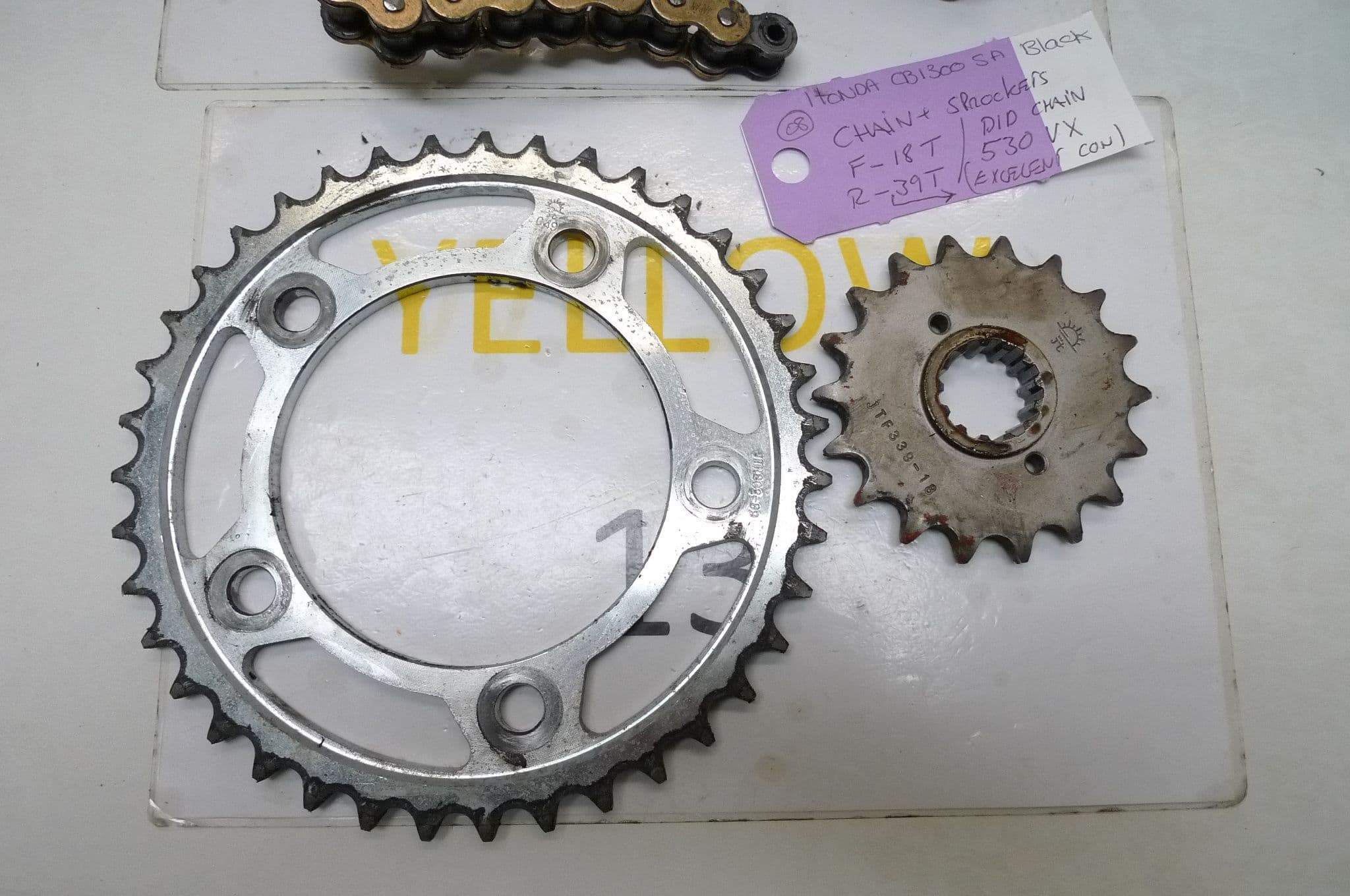 HONDA CB1300 BREAKING CHAIN & SPROCKETS DID 530 VX LOC-C