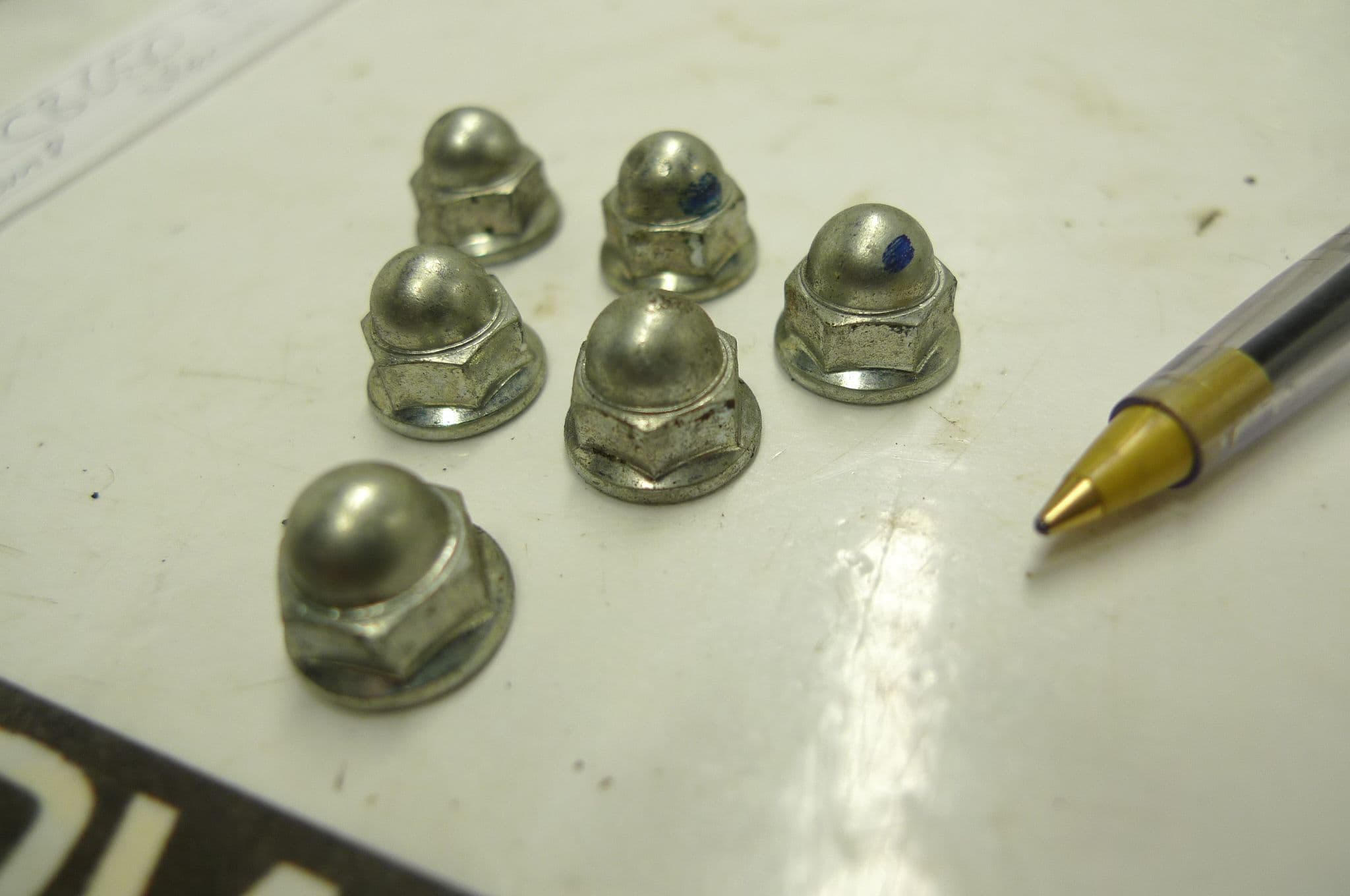HONDA CB650 F FUEL PUMP SPECIAL NUTS x6 LOC-F