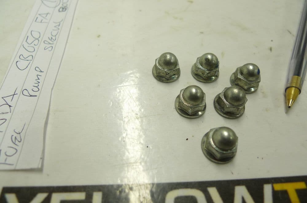 HONDA CB650 F FUEL PUMP SPECIAL NUTS x6 LOC-F