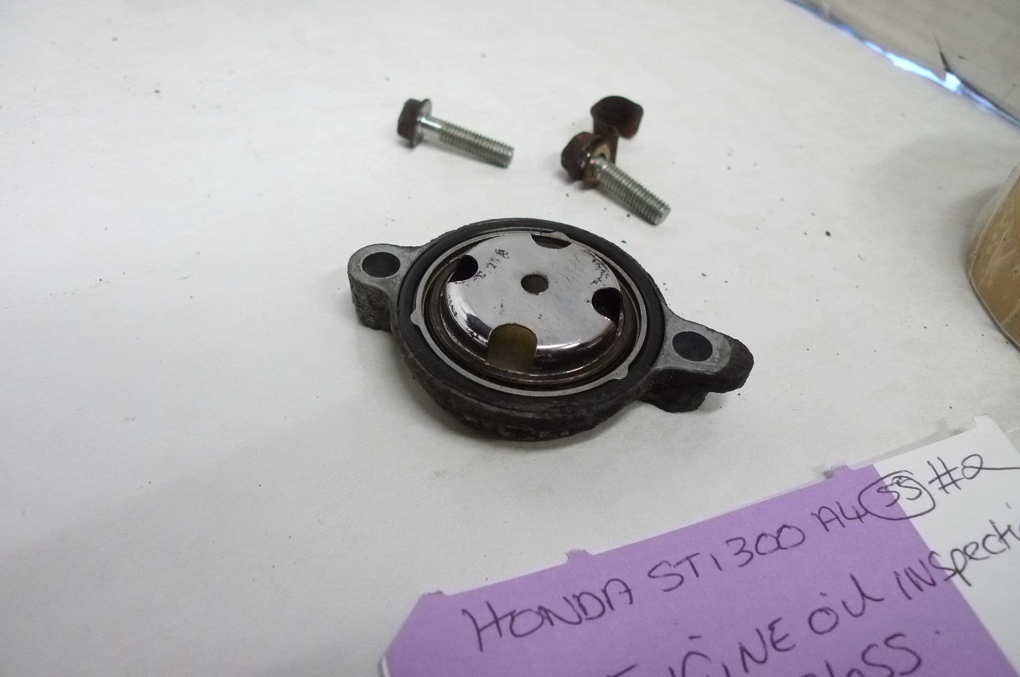 HONDA ST1300 A4 PAN EUROPEAN ENGINE OIL INSPECTION GLASS 2 67-B