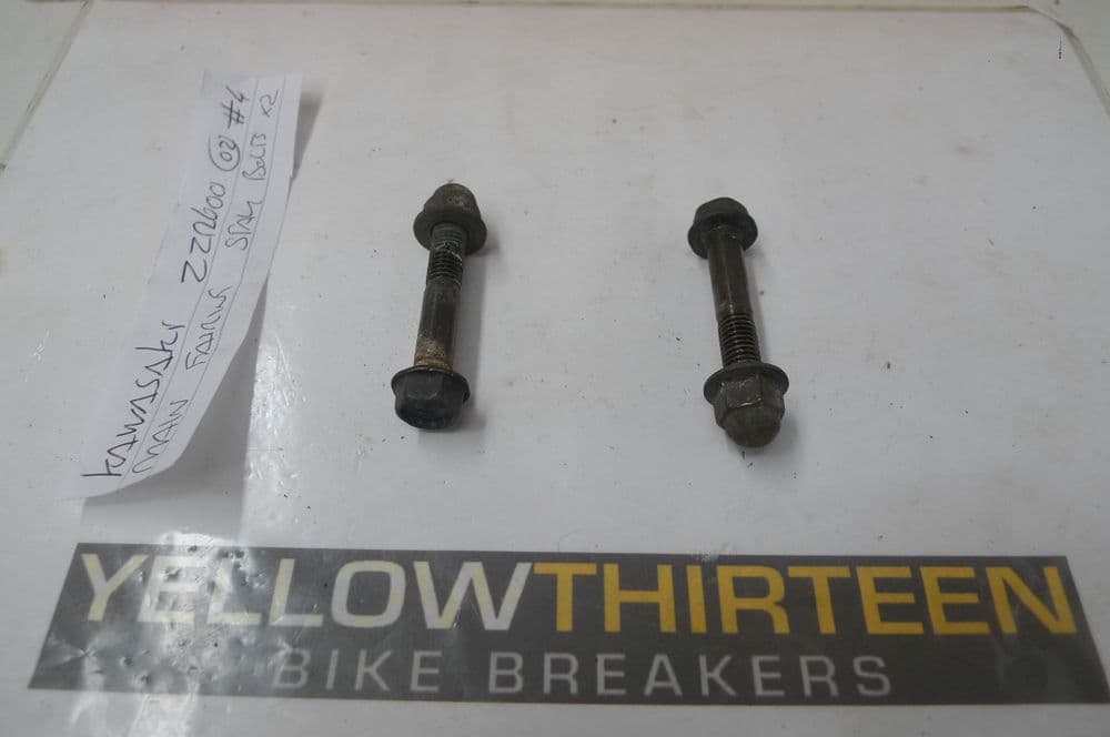 KAWASAKI ZZR600 BREAKING FRONT FAIRING MAIN STAY BOLTS x2 4 LOC-C