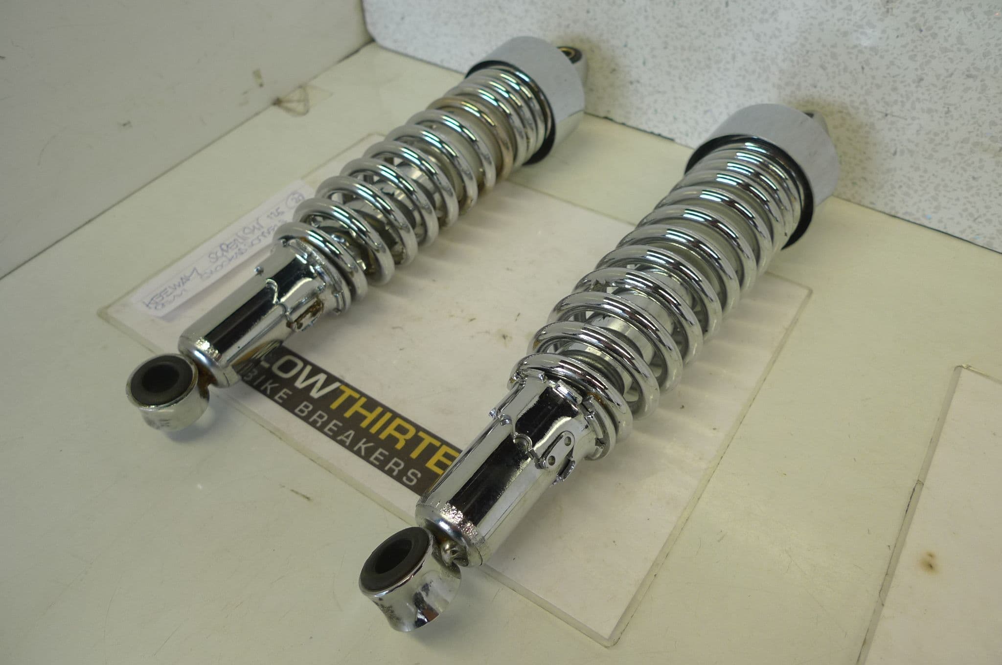 KEEWAY SUPERLIGHT 125 REAR SHOCK ABSORBERS 310mm HOLE CENTRES LENGTH LOC-A