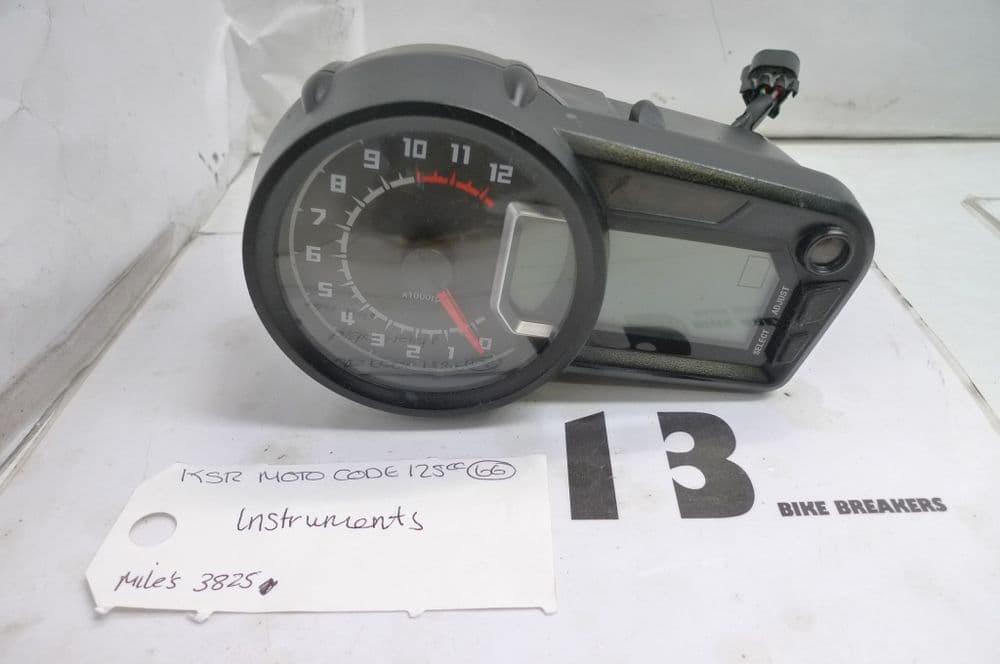 KSR MOTO CODE 125cc BREAKING INSTRUMENTS 3825 MILES LOC-C