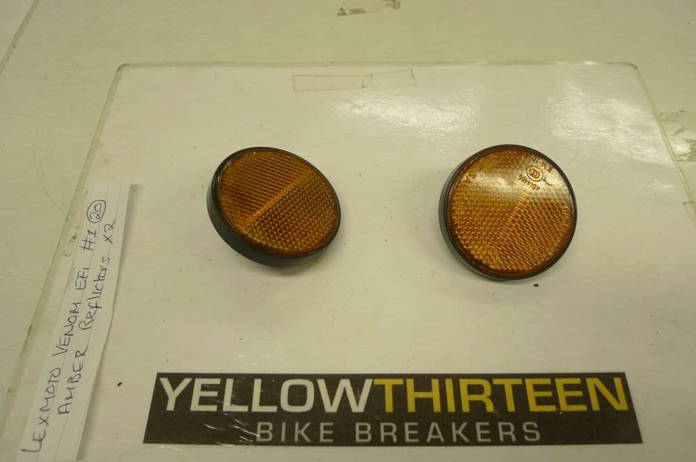 LEXMOTO VENOM 125 EFI AMBER REFLECTORS x 2 1 LOC-A