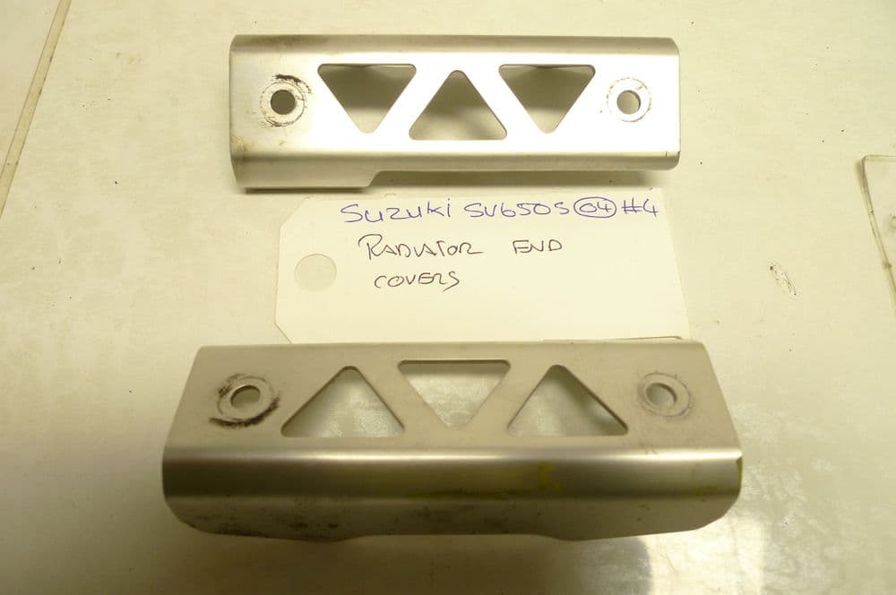 SUZUKI SV650 BREAKING RADIATOR END COVERS 4 LOC-C