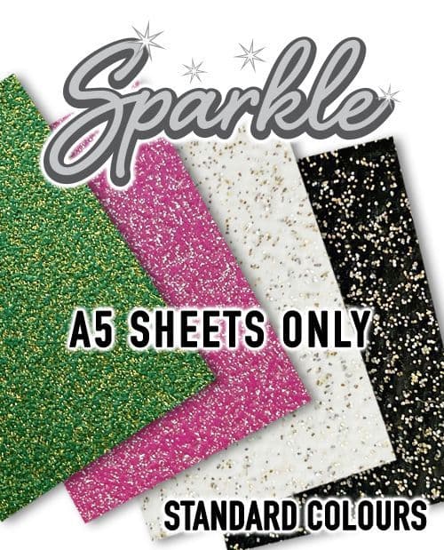 SEF Sparkle - A5 Sheets - Standard Colours